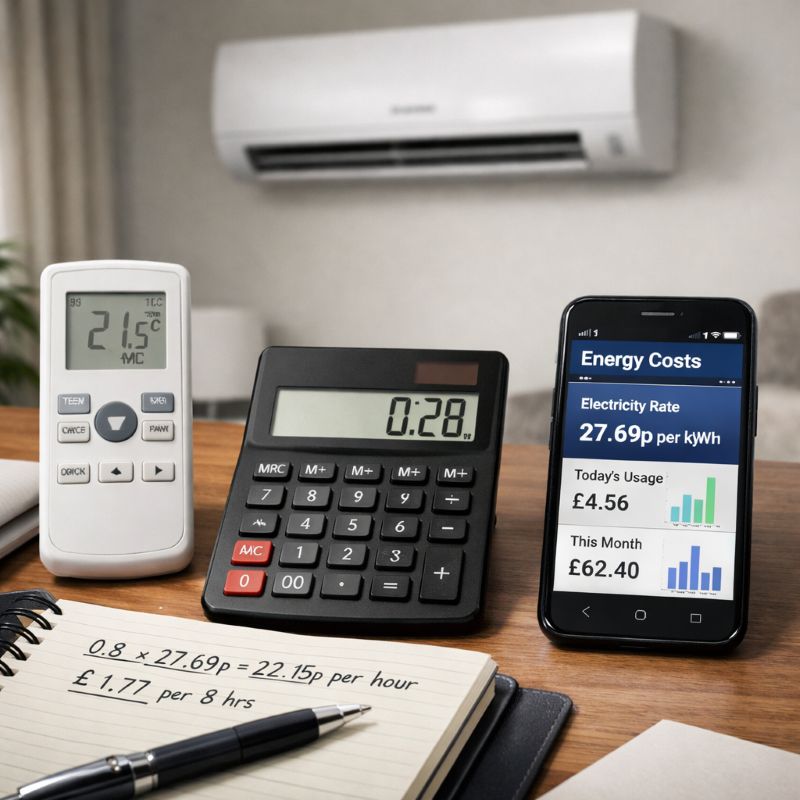 Air Con Running Cost Calculator UK (2026) | Cost Per Hour